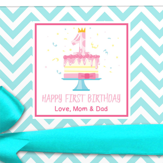 Personalized Birthday Labels | First Birthday Stickers