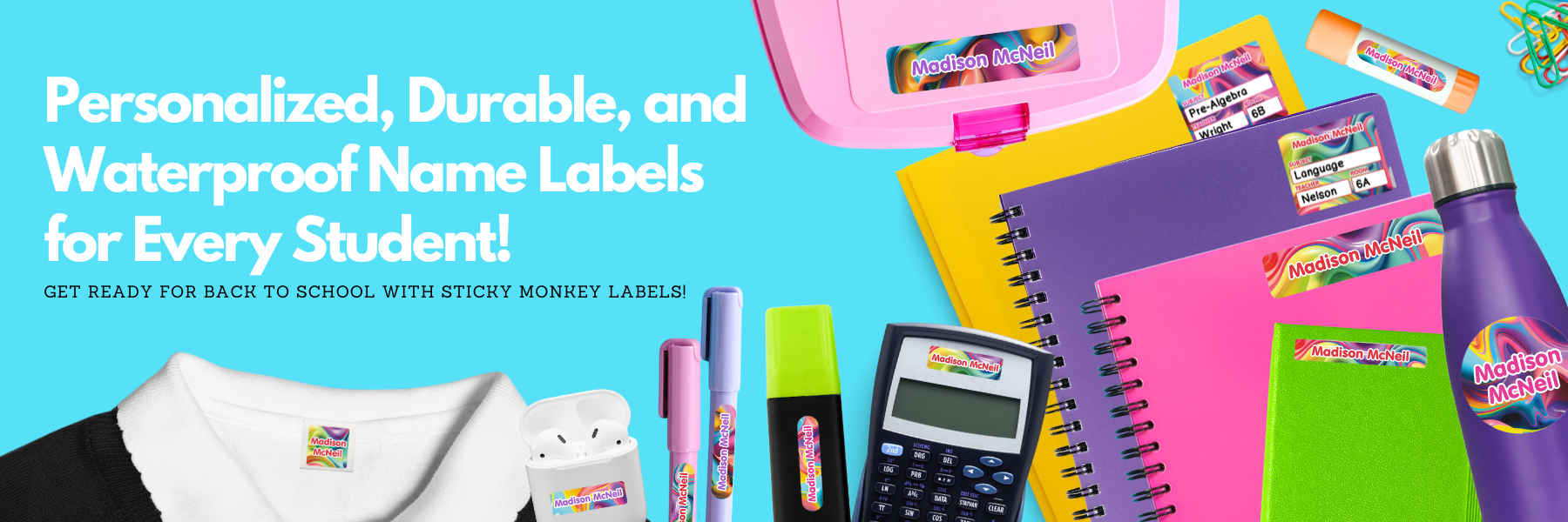 Kids Name Labels | Name Stickers | Clothes Labels