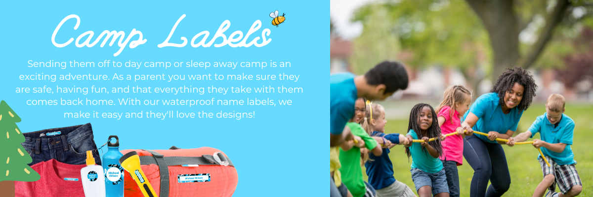 Camp Clothing Labels | Sticky Monkey Labels