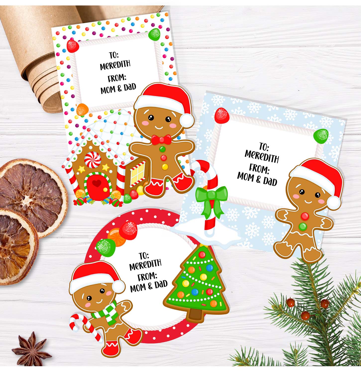 Printable Christmas Gingerbread