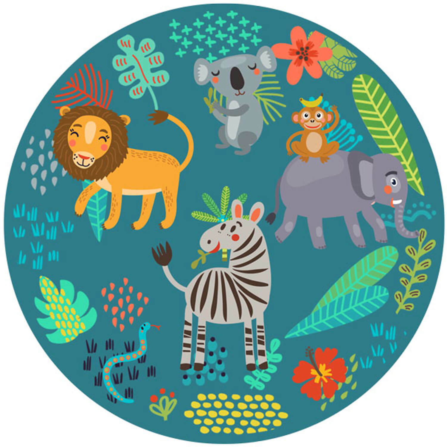 Shop By Design Boy View Jungle Animals Page 1 Sticky Monkey shop-by-design-boy-view-jungle-animals-page-1-sticky-monkey