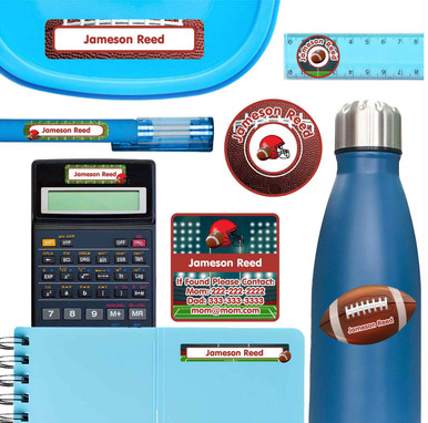 Personalized Labels Football | Waterproof Name Labels