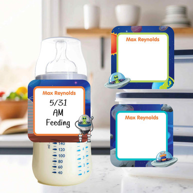 Aliens Reusable Labels | Bottle Labels Daycare