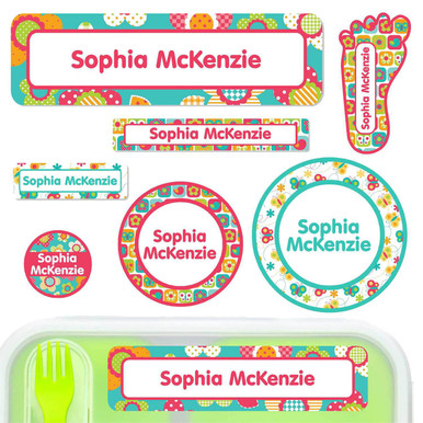 Flower Name Labels for Daycare | Waterproof Labels for Daycare