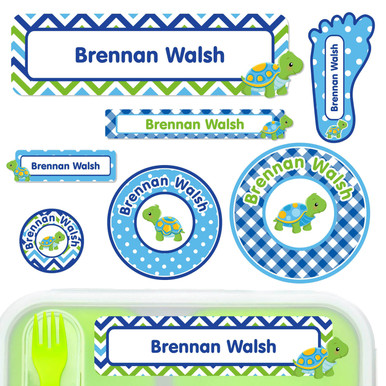 Turtle Labels for Daycare | Labels for Baby Items