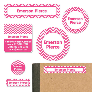 Chevron School Supply Labels | Preschool Labels for Class