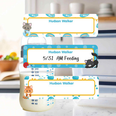 Kittens Custom Write On Labels | Bottle Labels Baby