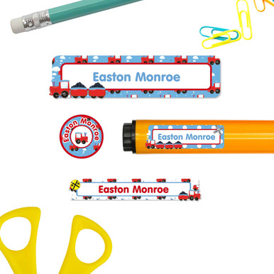Train Chug Name Labels for School Supplies | Clothes Sticker