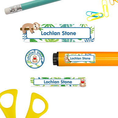 Sloth Name Labels | Preschool Pack
