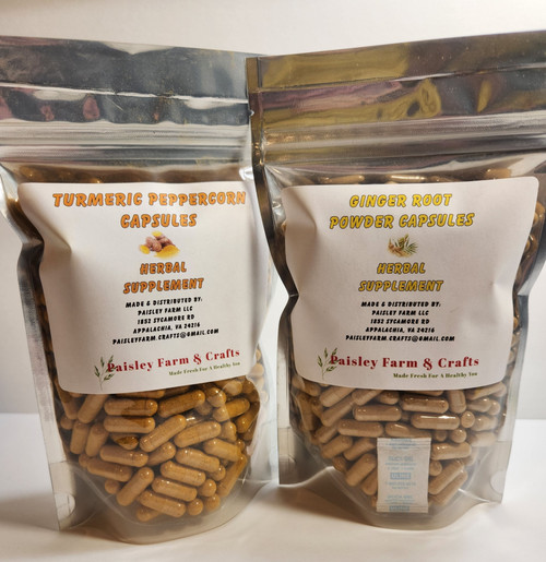 Turmeric Capsule & Ginger Root Capsule Value Pack Combo!