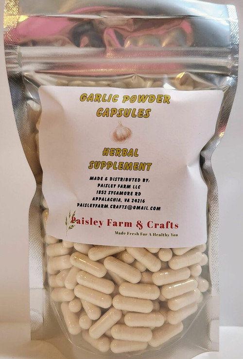 Garlic Capsules - 300 Pack - Made Fresh On Demand!