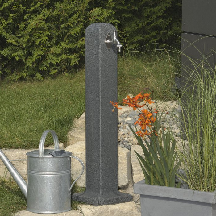 Watering Post - Garden Standpipe in Smooth Stone Effect