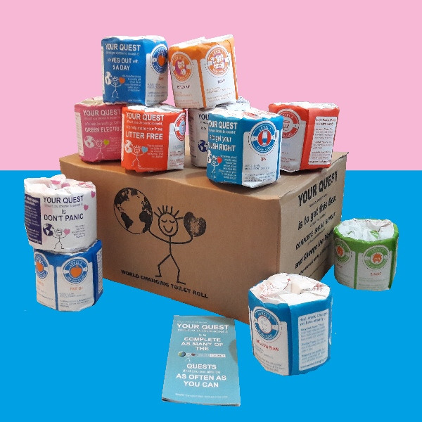 Quest Toilet Rolls - UK recycled paper