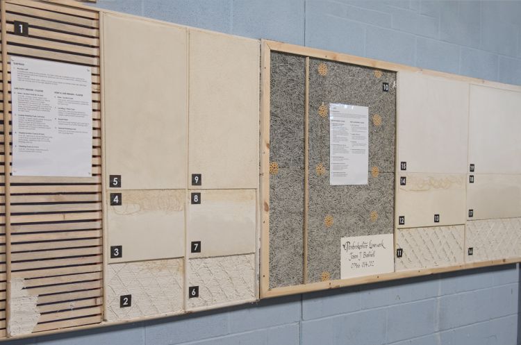 The Lime Demo Boards at Celtic Sustainables - Celtic Sustainables