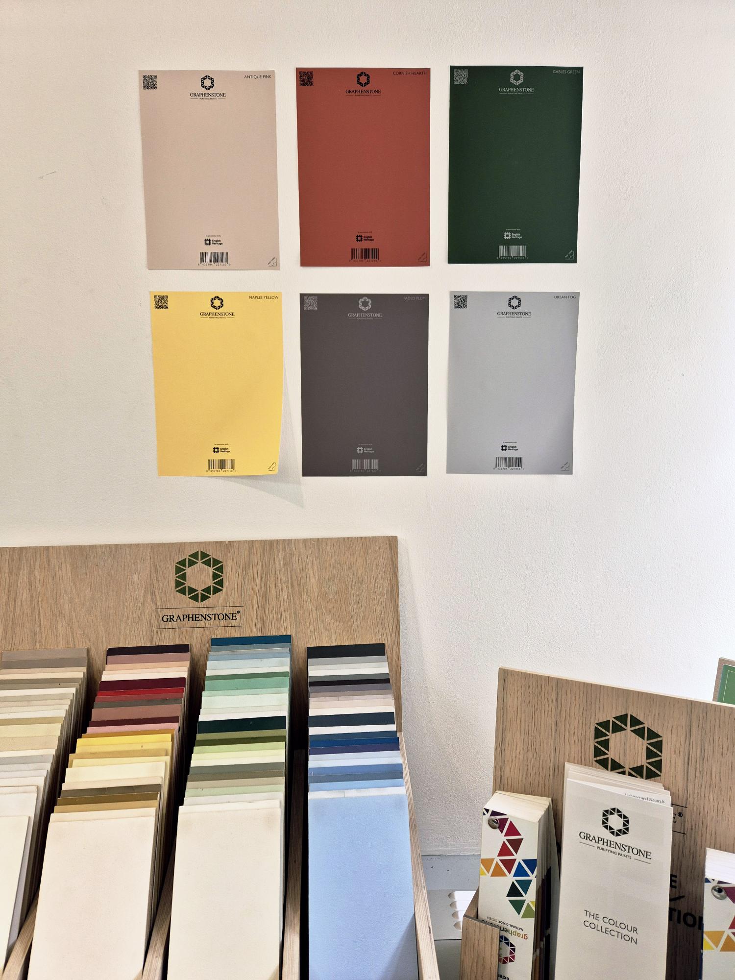 Peel and stick colour samples from Graphenstone - Celtic Sustainables