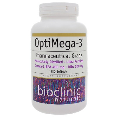 Bioclinic Naturals OptiMega-3 180 Softgels - Life Nutrition Center