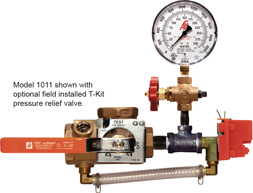 Fire Sprinkler Test and Drain Valve | 1011T | TESTanDRAIN