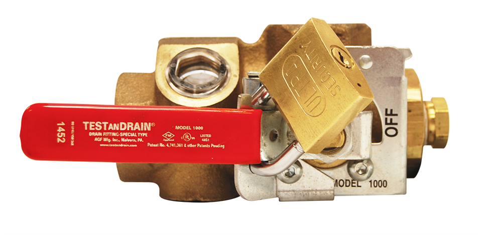 Fire Sprinkler Test and Drain Valve | 1011T | TESTanDRAIN