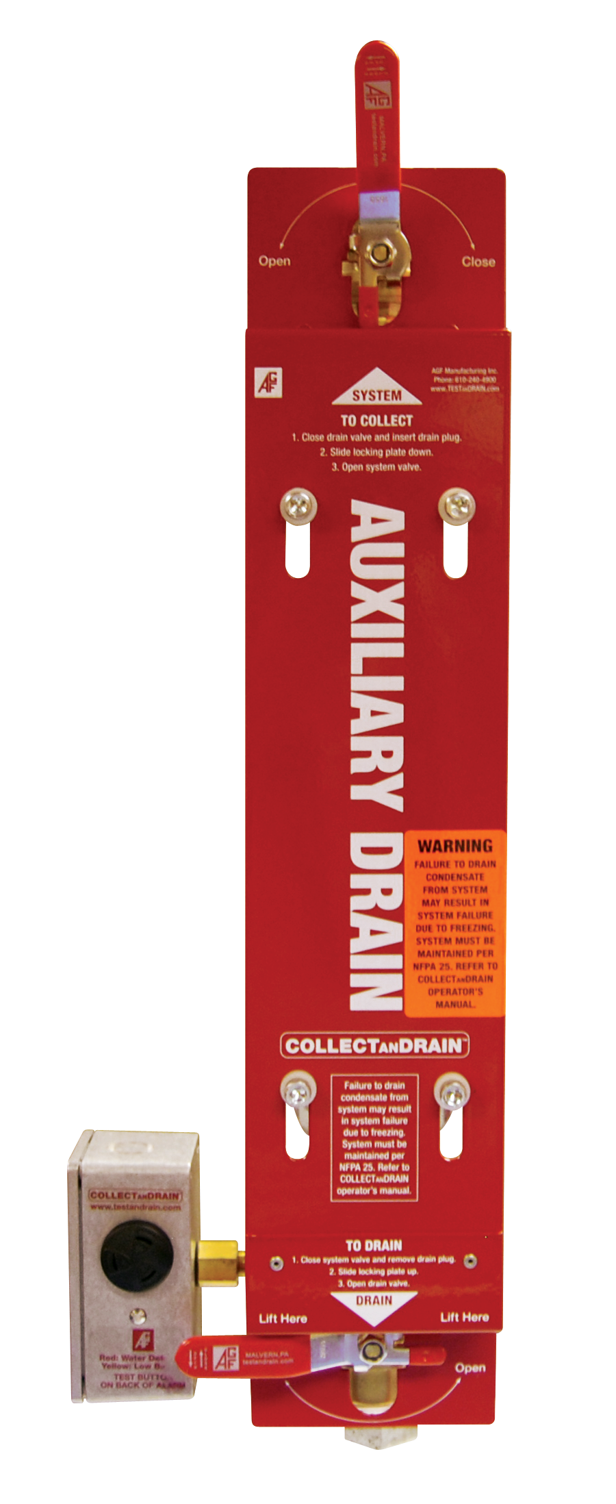 5100 | Auxiliary Drain with Anti-Trip Plate and Water Detector | AGF