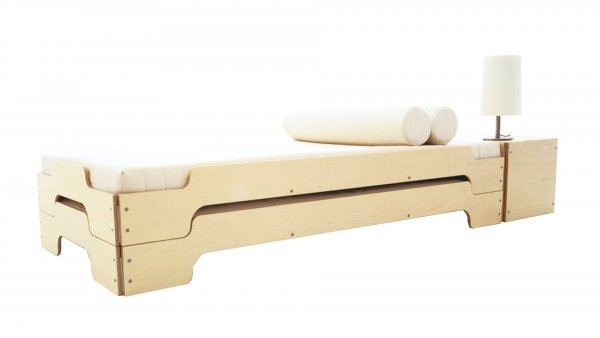 Stacking Bed Comfort in Birch | Mueller Small Living USA