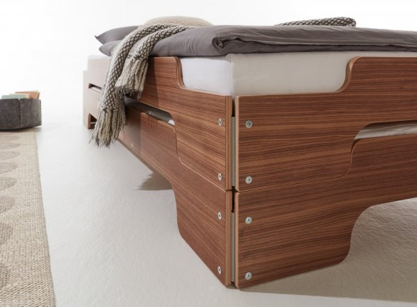 Stacking Bed Comfort in Walnut | Mueller Small Living USA