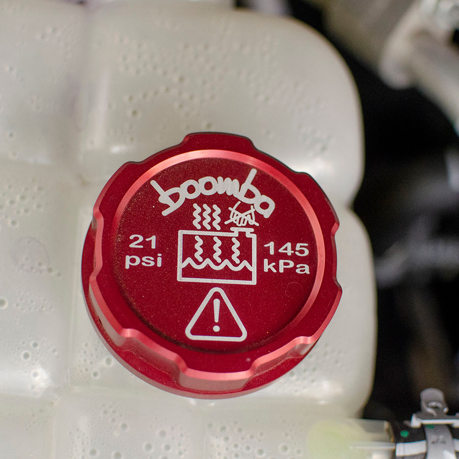 FORD COOLANT RESERVOIR CAP COVER - Boomba Racing, Inc.