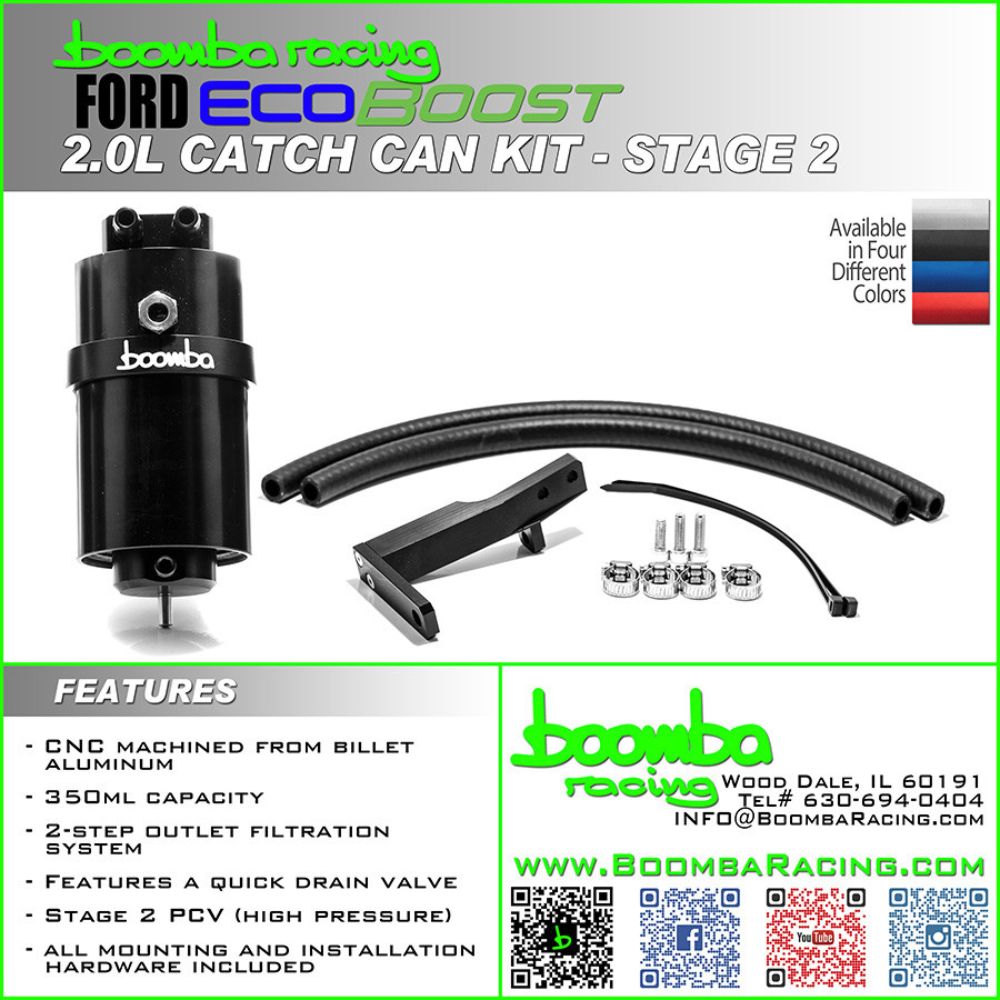 FORD 2.0L EB STAGE 2 CATCH CAN - Boomba Racing, Inc.