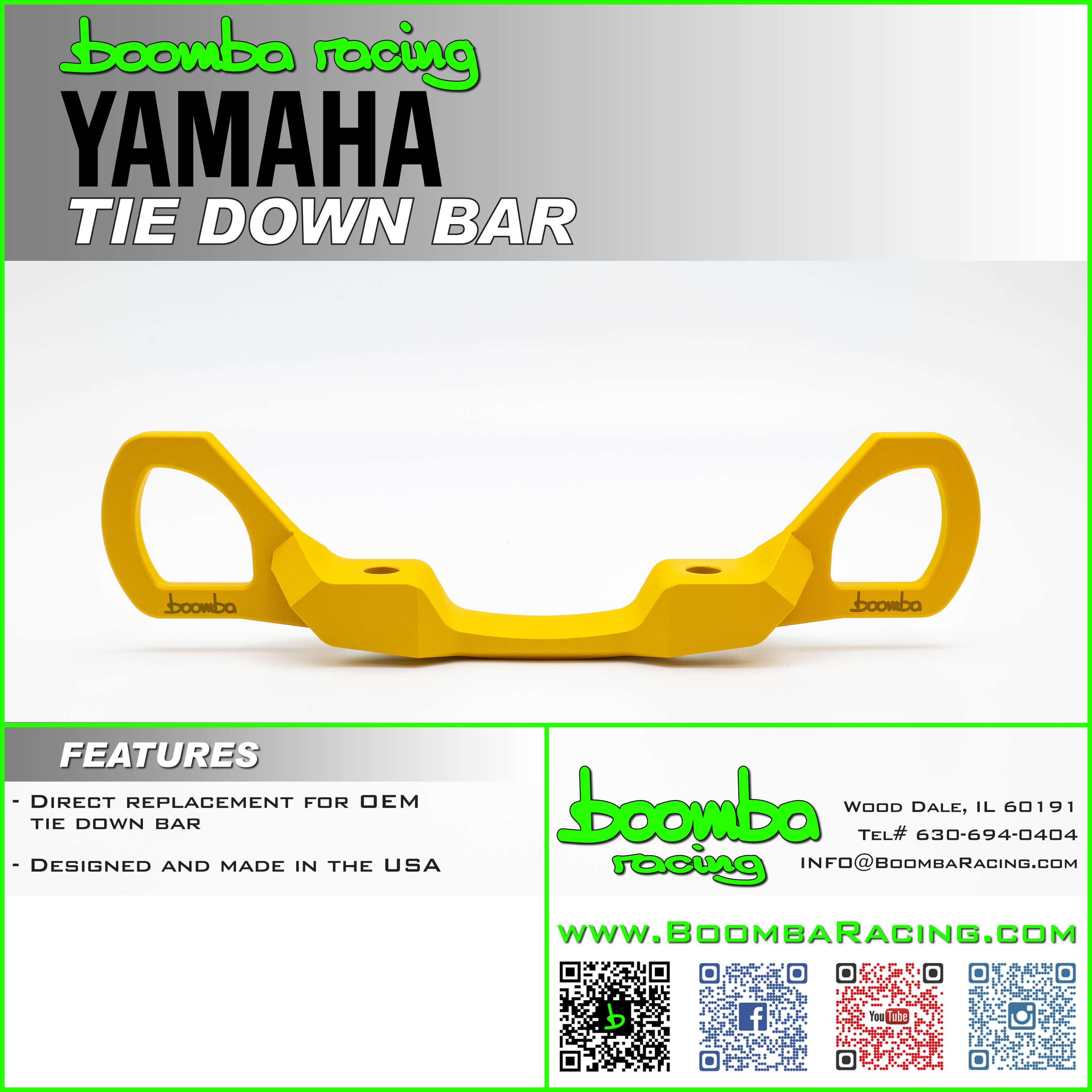 YAMAHA FX SVHO TIE DOWN BAR - Boomba Racing, Inc.