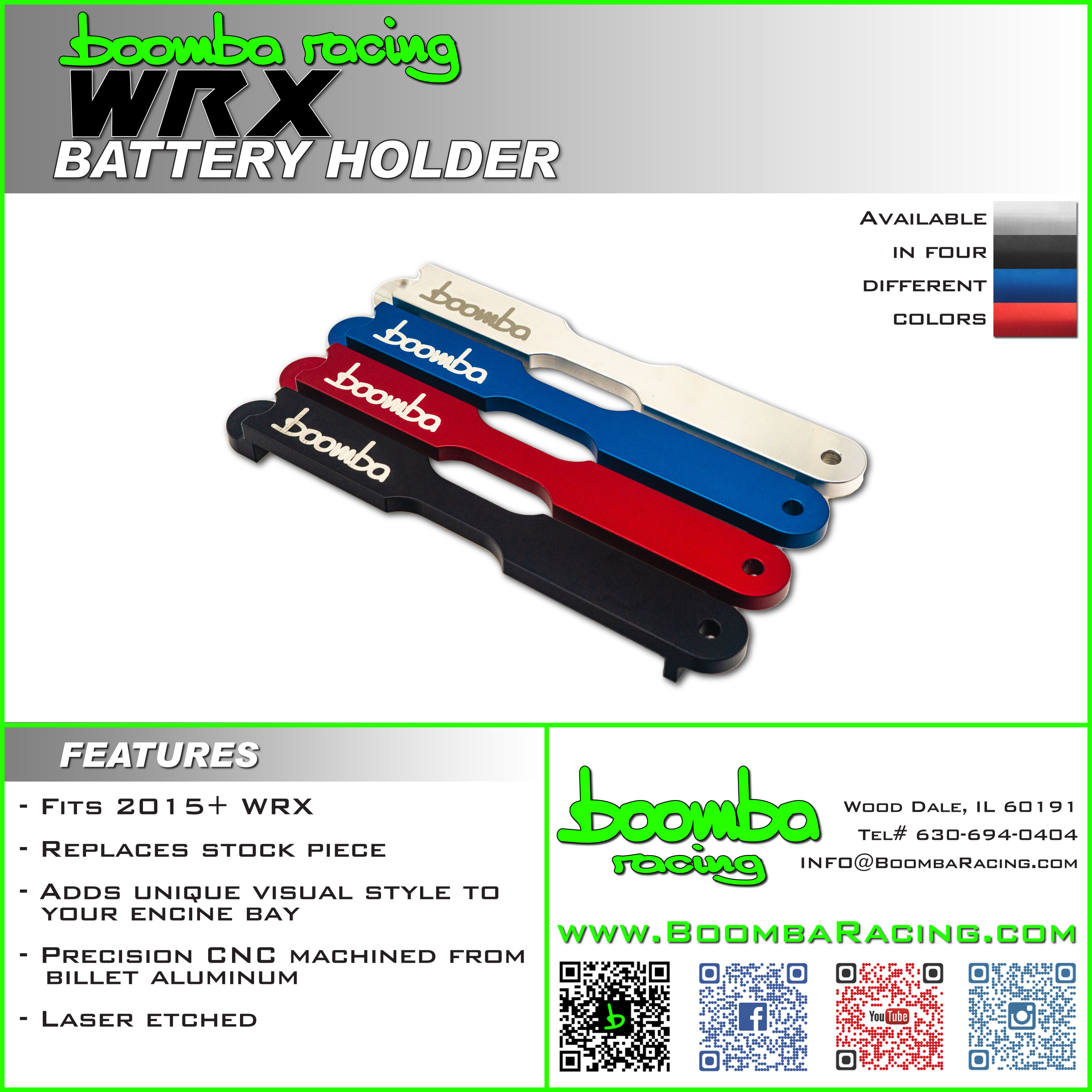 WRX15+ BATTERY HOLDER - Boomba Racing, Inc.