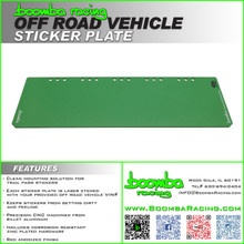 OFF ROAD VEHICLE STICKER PLATE - Boomba Racing, Inc.
