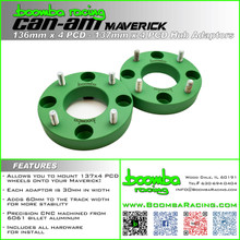 CAN-AM MAVERICK 136x4 TO 137x4 P.C.D. HUB ADAPTERS
