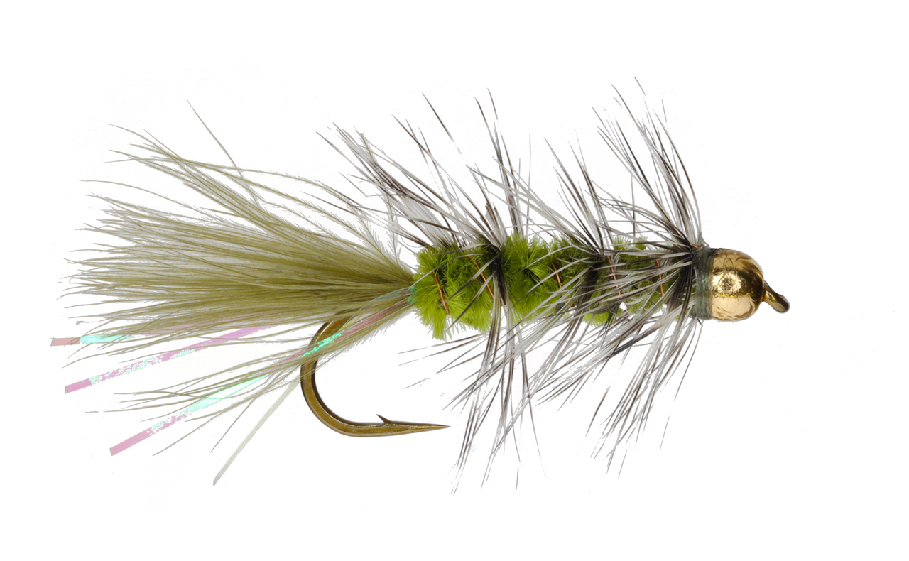 Bead Olive Mini Bugger - RoundRocks