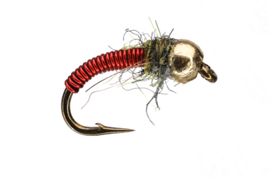 Bead Red Brassie - RoundRocks