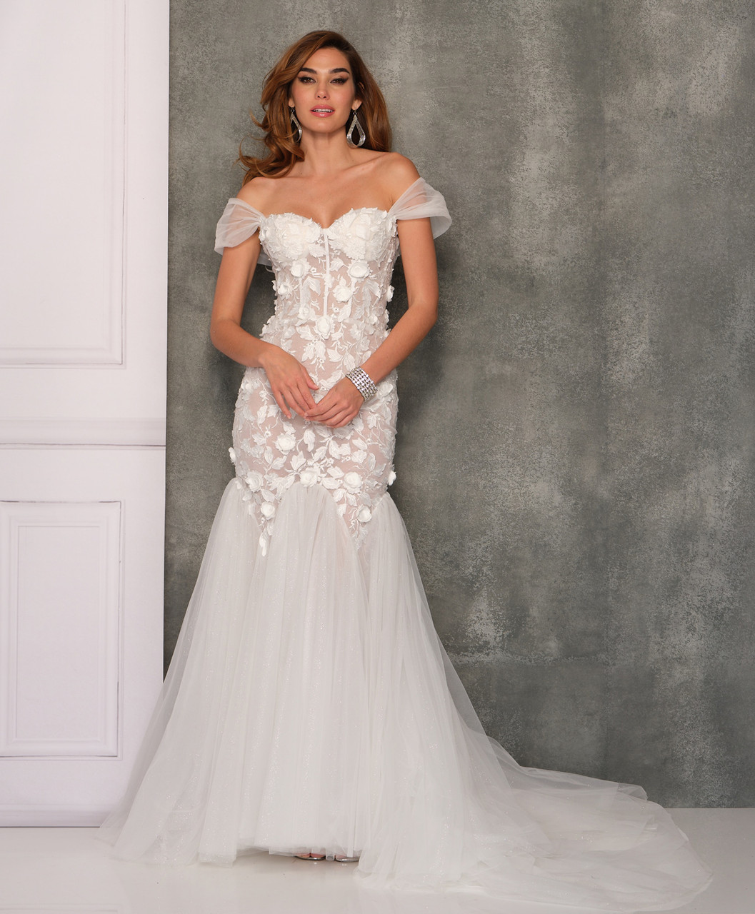 Dave and Johnny 10823 Ivory Bridal Dress