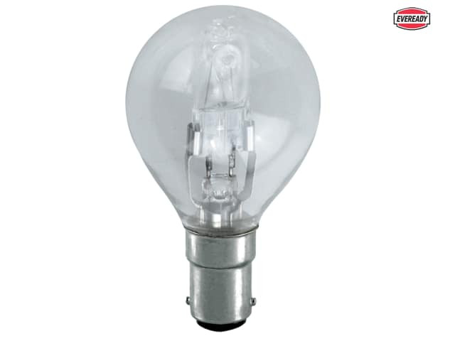 Energizer Lighting - G45 Halogen Bulb 42 Watt (54 Watt) SBC/B15 Small ...