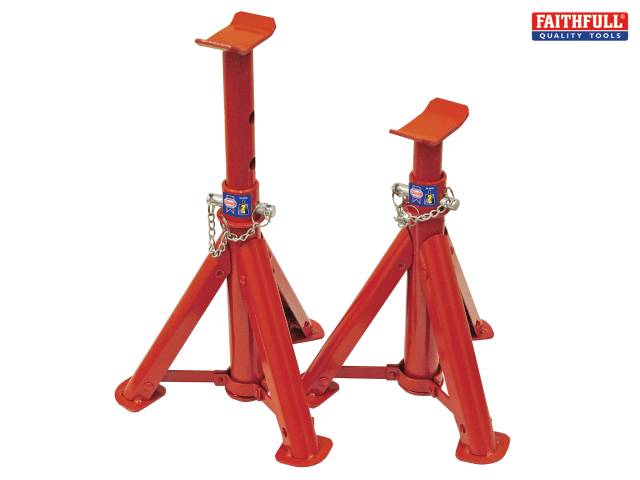 Faithfull - Folding Axle Stands 2 Tonnes (Pair) - Apex Tools Trading Ltd