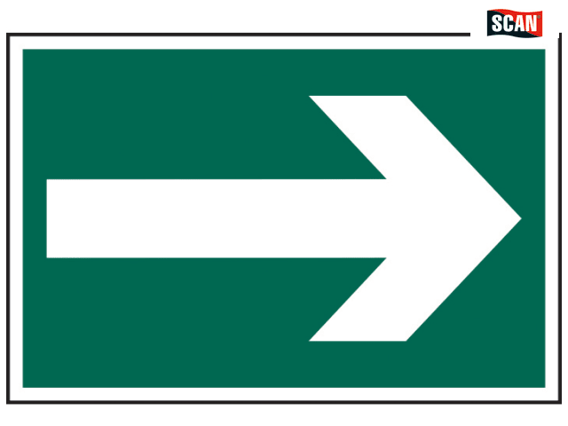 Scan - Arrow Symbol - PVC 300 x 200mm - Apex Tools Trading Ltd