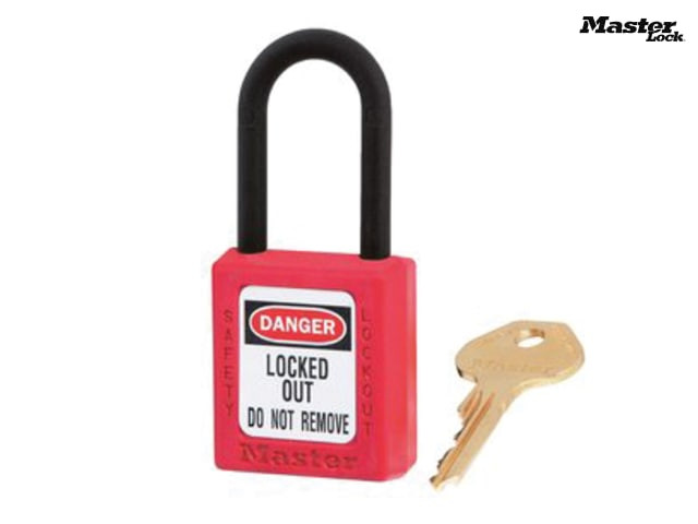 Master Lock Lockout Padlock 38mm Body & 6mm Composite Nylon Shackle ...