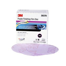 3M Hookit Purple 800 Grit Finishing Film Disc -75mm 260L Pack of 50 ...