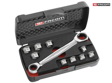 Facom - Ratcheting Wrench Set 11 In 1 - Apex Tools Trading Ltd