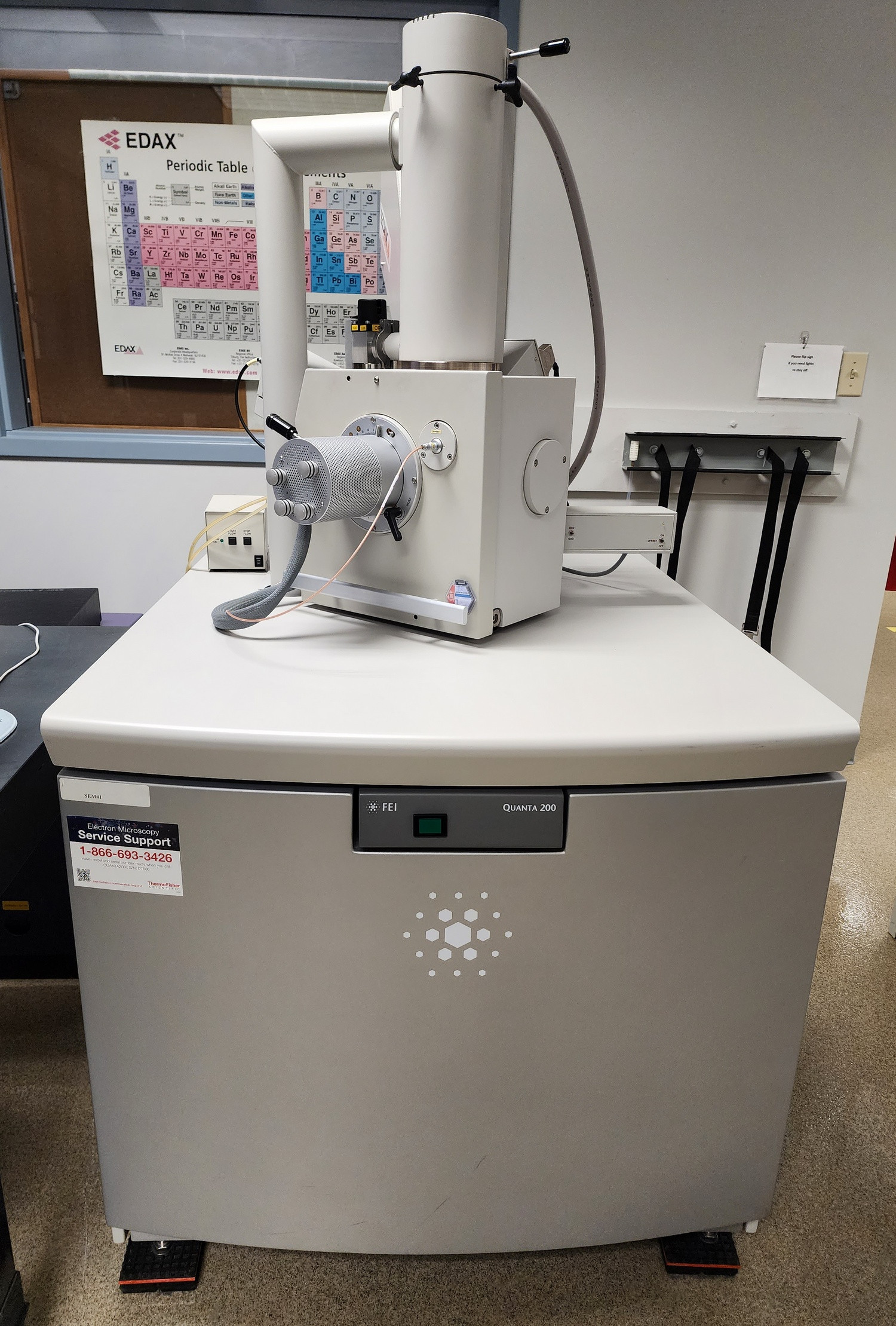 FEI Quanta 200 SEM with Edax Detecting Unit