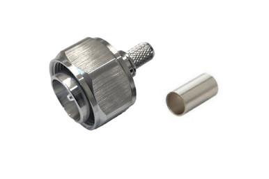 4.3-10 Male LMR195/RG58 Captive/Crimp Connector | Buy Online