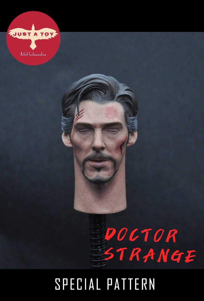Just A Toy 1/6 Scale Doctor Strange Head Sculpt (Battle Damaged Version)