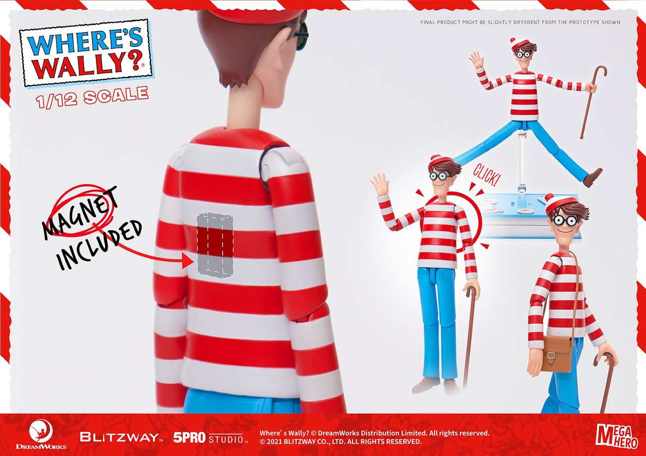 Blitzway Where’s Wally? – Wally 1/12 Scale Collectible Figure (Normal ...