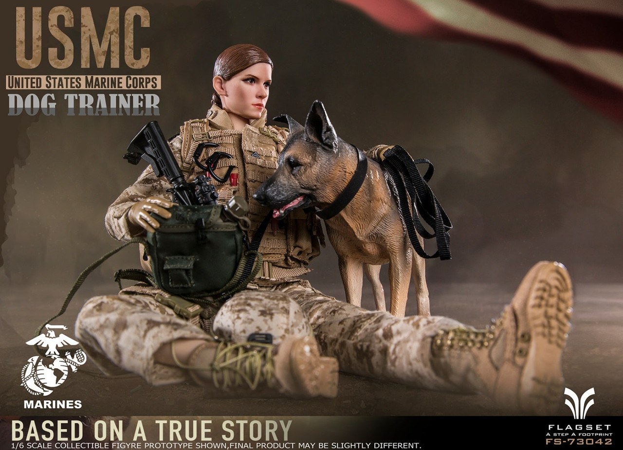 FLAGSET (FS73042) 1/6 Scale USMC - Dog Trainer Figure