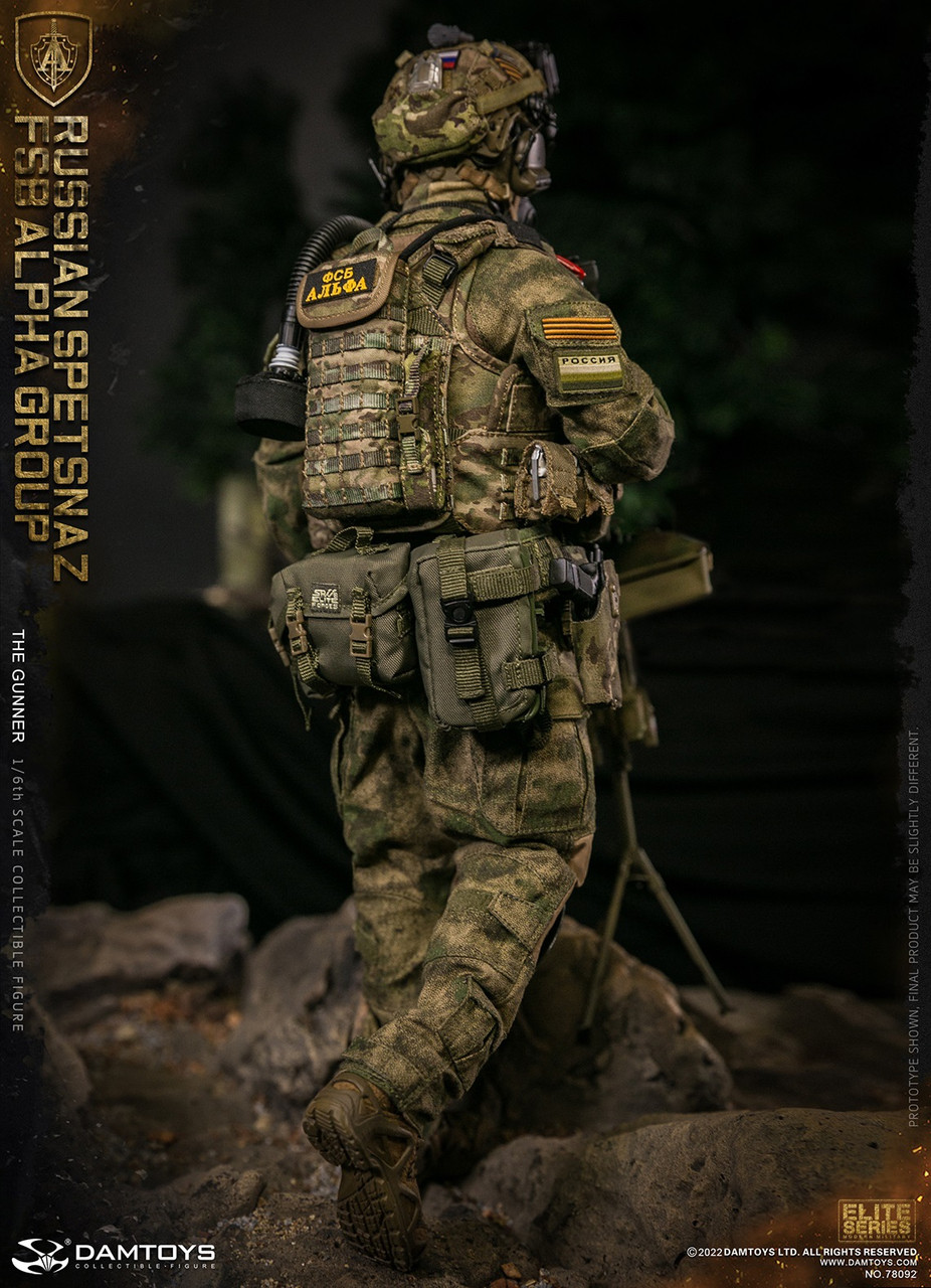 DamToys (78092) Russian Spetsnaz FSB Alpha Group Gunner Figure