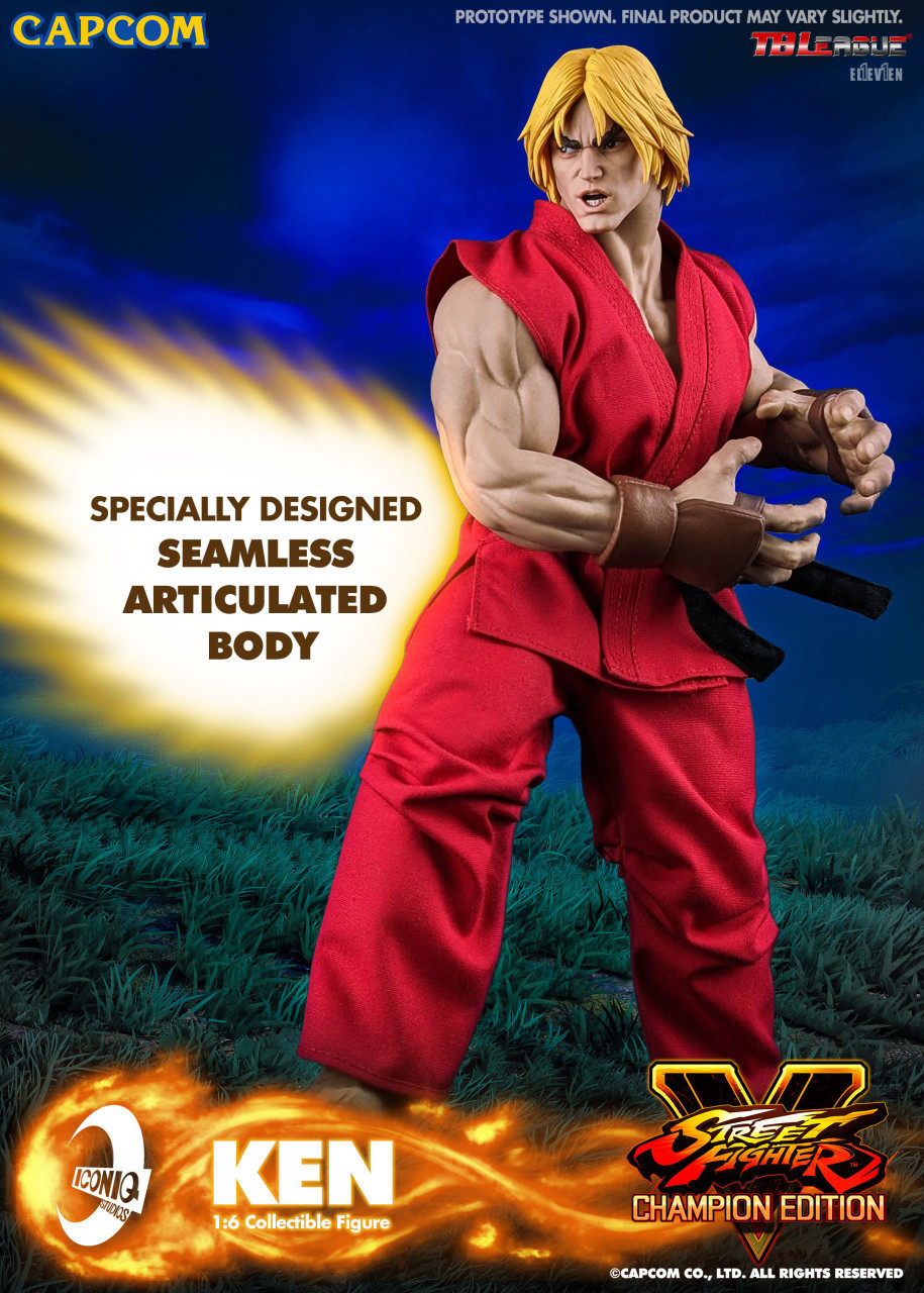 Iconiq Studios (IQGS-04) 1/6 Scale Street Fighter V – Ken Masters Figure
