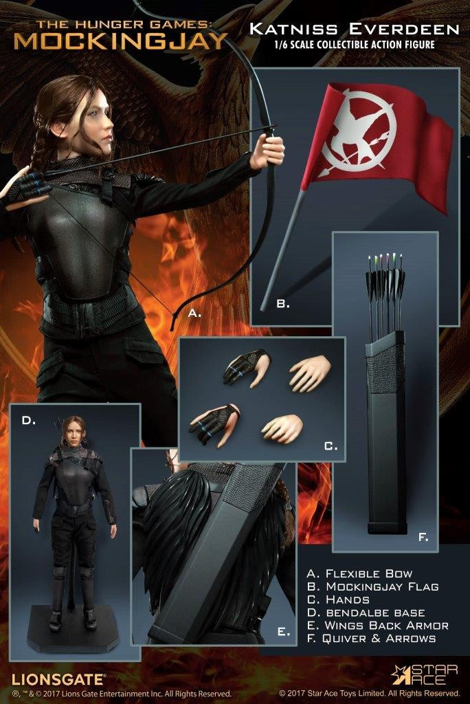 1/6 Scale The Hunger Games Mockingjay Katniss Everdeen Figure by Star ...