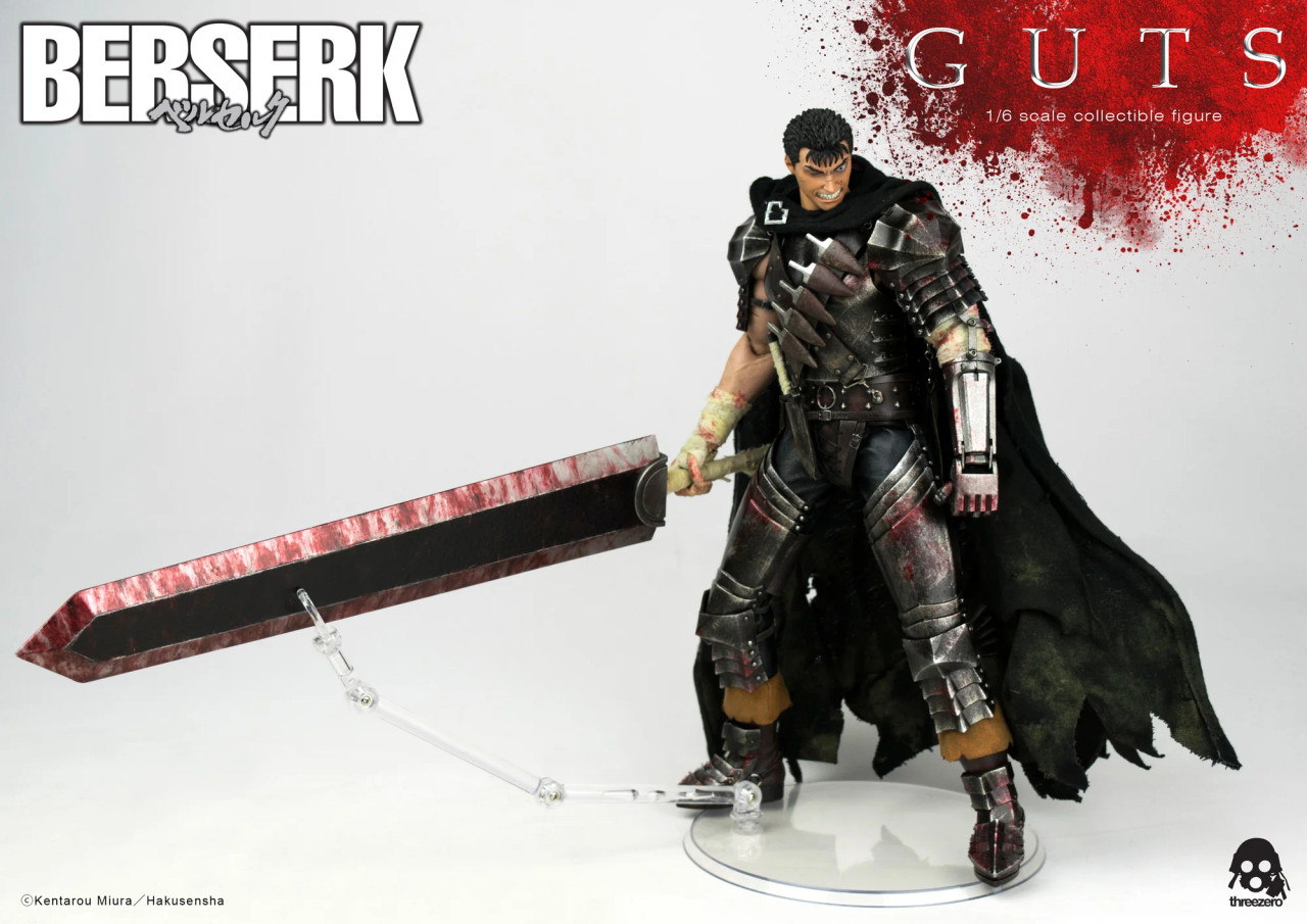 Threezero (3Z0675) 1/6 Scale BERSERK Guts Figure (Black Swordsman)