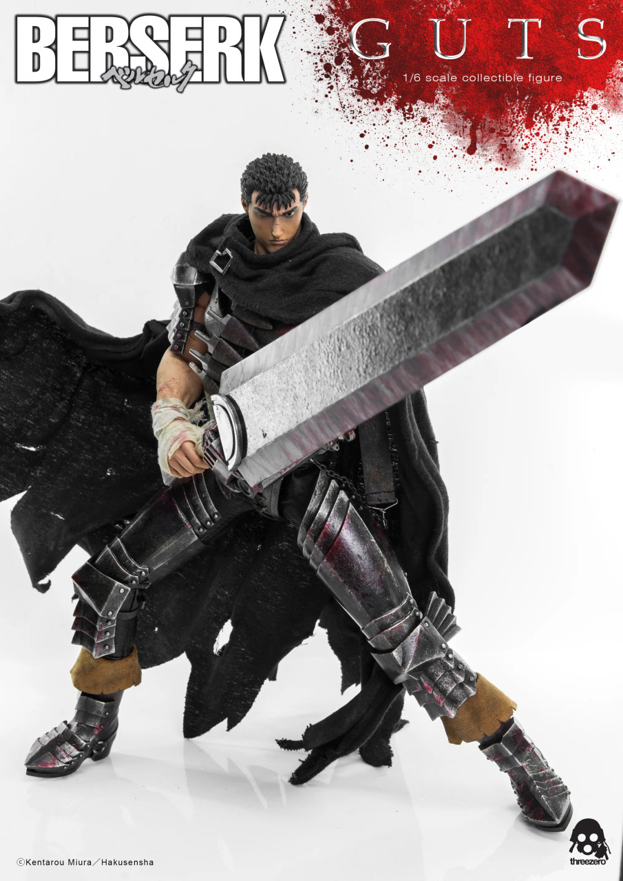 Threezero (3Z0675) 1/6 Scale BERSERK Guts Figure (Black Swordsman)